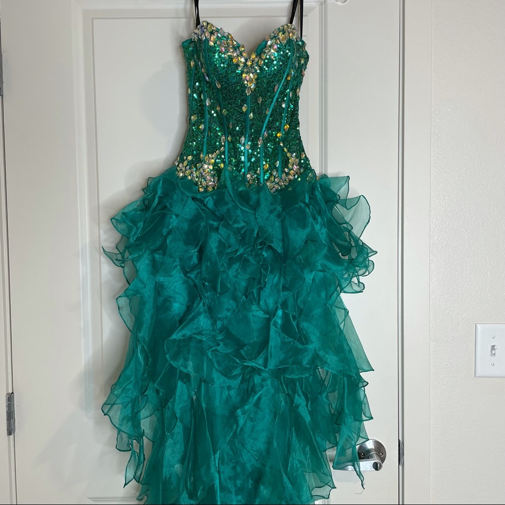 Green/Teal Prom/Homecoming Dress - Gem